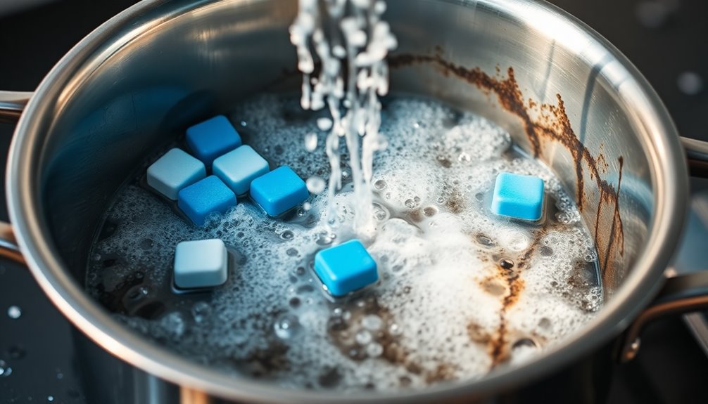 Cleaning Burned Pots: The Boiling Water and Tablet Trick - Ozaclean